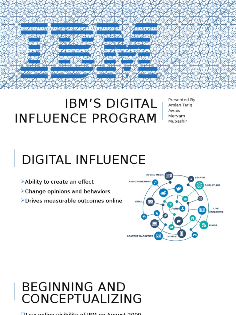 IBM's Digital Influence Program | PDF | Social Media | Popular Culture ...
