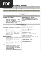 KG2 Lesson Plan: Teaching Letter S | PDF | Change | Pedagogy