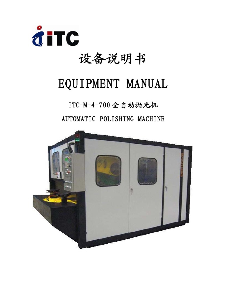 Itc-M-4-700 Faucet Automatic Polish Machine | PDF