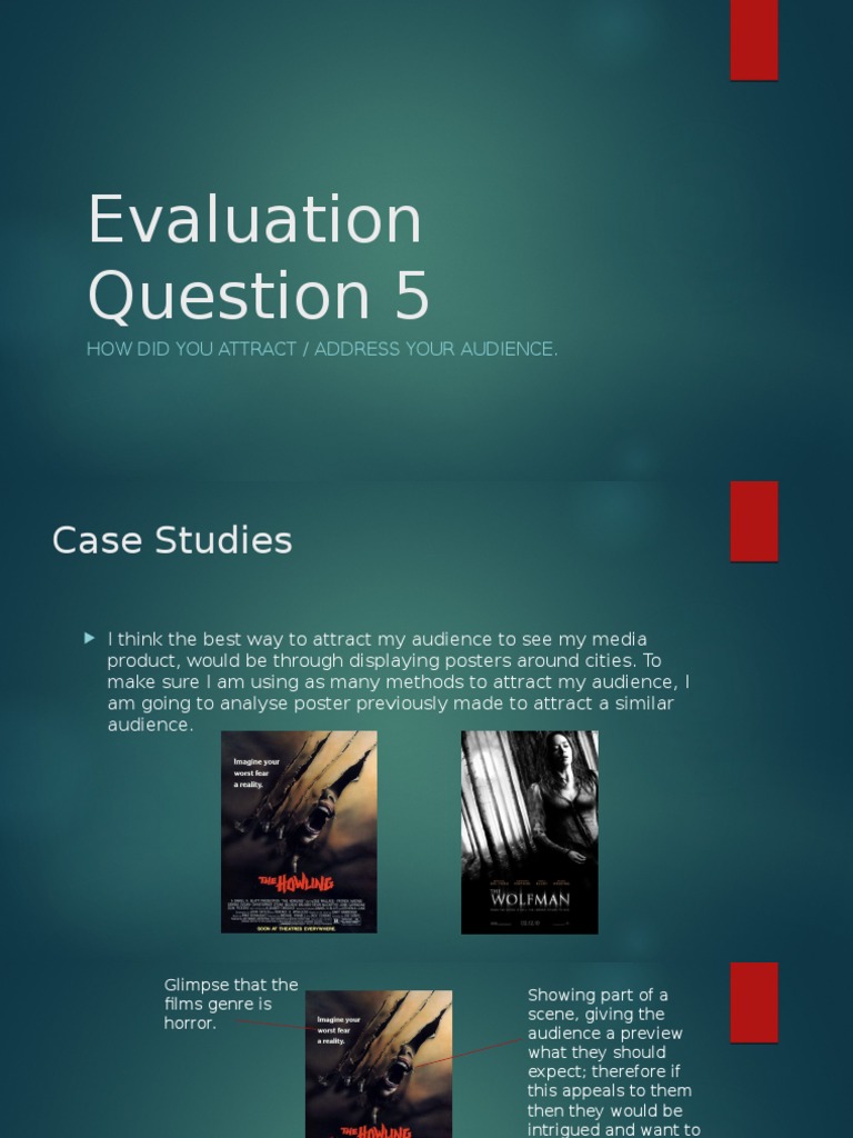 Evaluation Question 5 | PDF