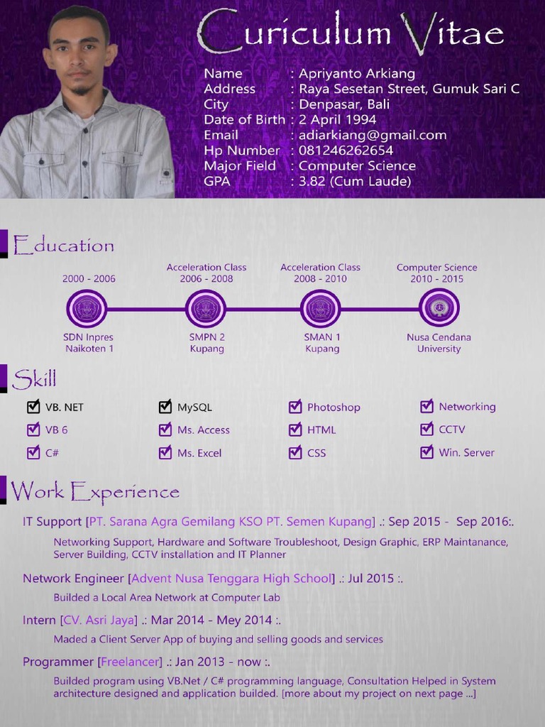 CV | PDF | Application Software | Computer Engineering