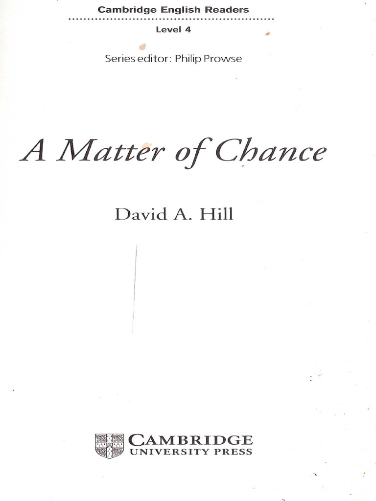 A Matter of Chance PDF | PDF