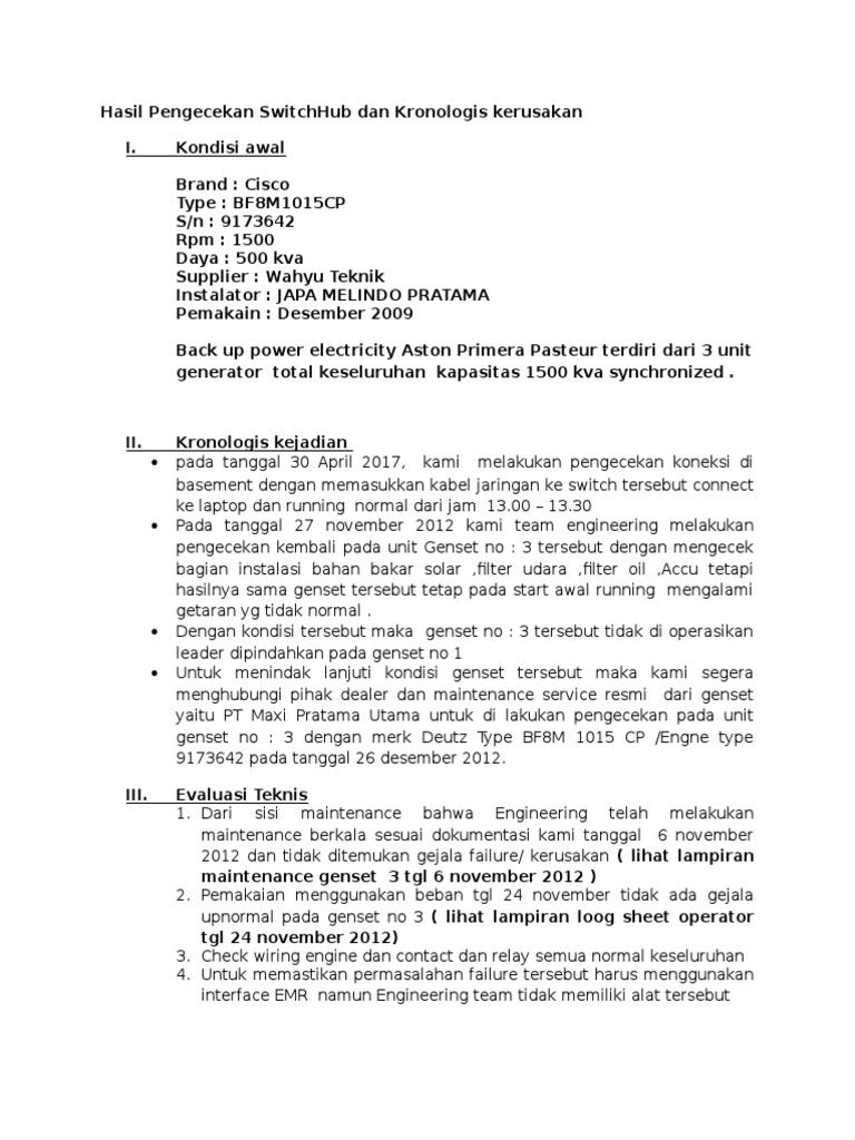 Contoh Kronologis | PDF