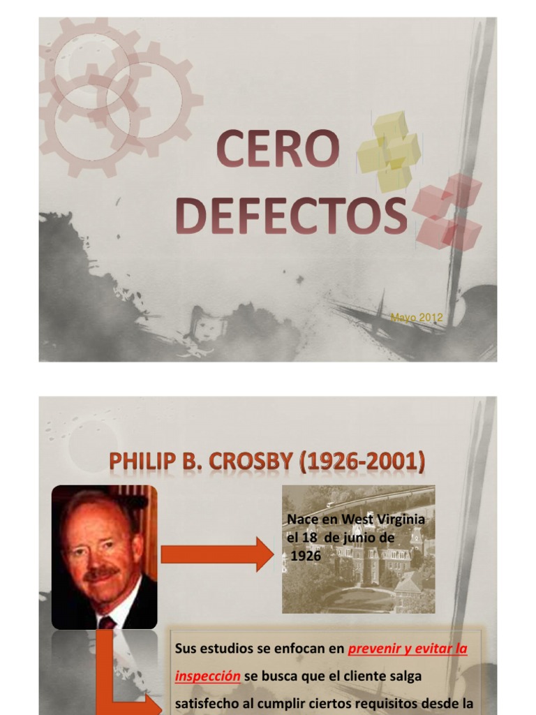 Philip Crosby | PDF | Calidad (comercial) | Fabricación e ingeniería
