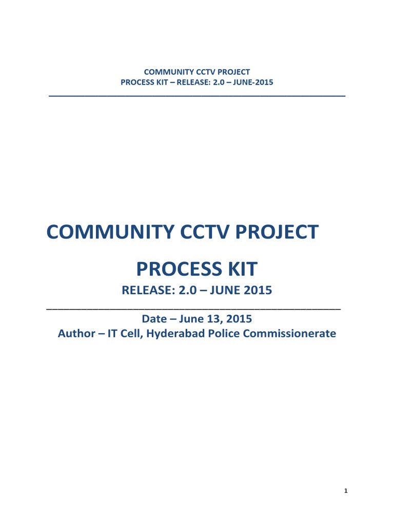 Community CCTV Project - Process Kit Release 2.0.1 Jun-15 | PDF ...