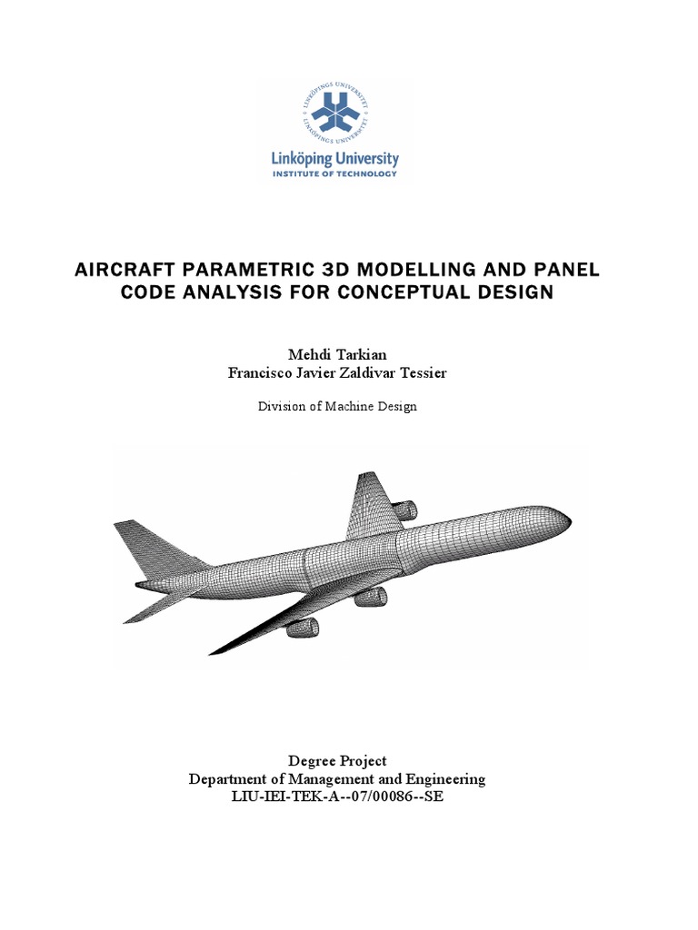 Aircraft Parametric 3d | PDF | Flight Control Surfaces | Flight Dynamics (Fixed Wing Aircraft)