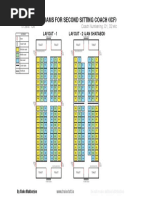 LHB 2AC Sleeper Coach Layout Diagram | PDF