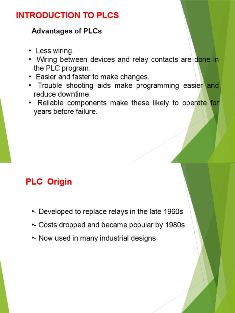 Introduction To PLC | PDF | Programmable Logic Controller | Input/Output