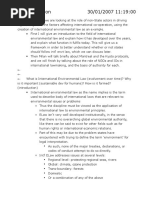 LLB Environmental Law Notes | PDF | Environmental Law | International Law