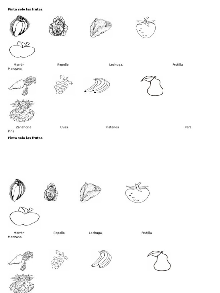 Pinta Solo Las Frutas | PDF