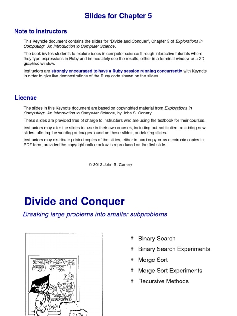 Slides For Chapter 5: Note To Instructors | PDF | Discrete Mathematics ...