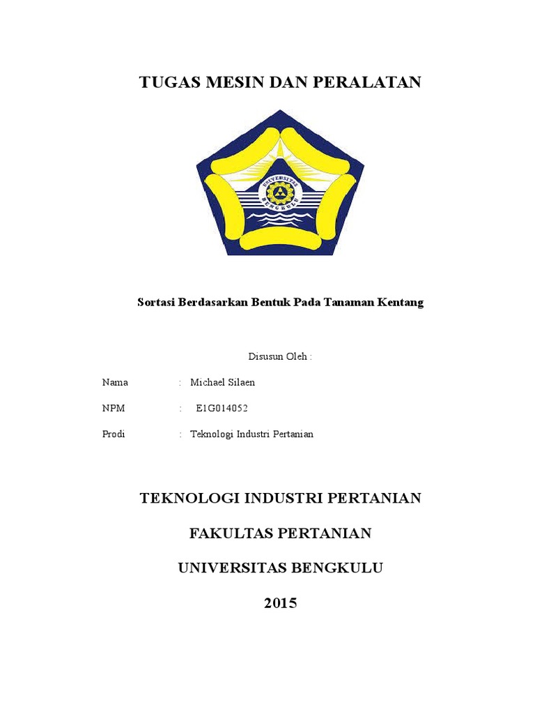 Sortasi Kentang Berdasarkan Bentuk | PDF | Kesehatan Holistik
