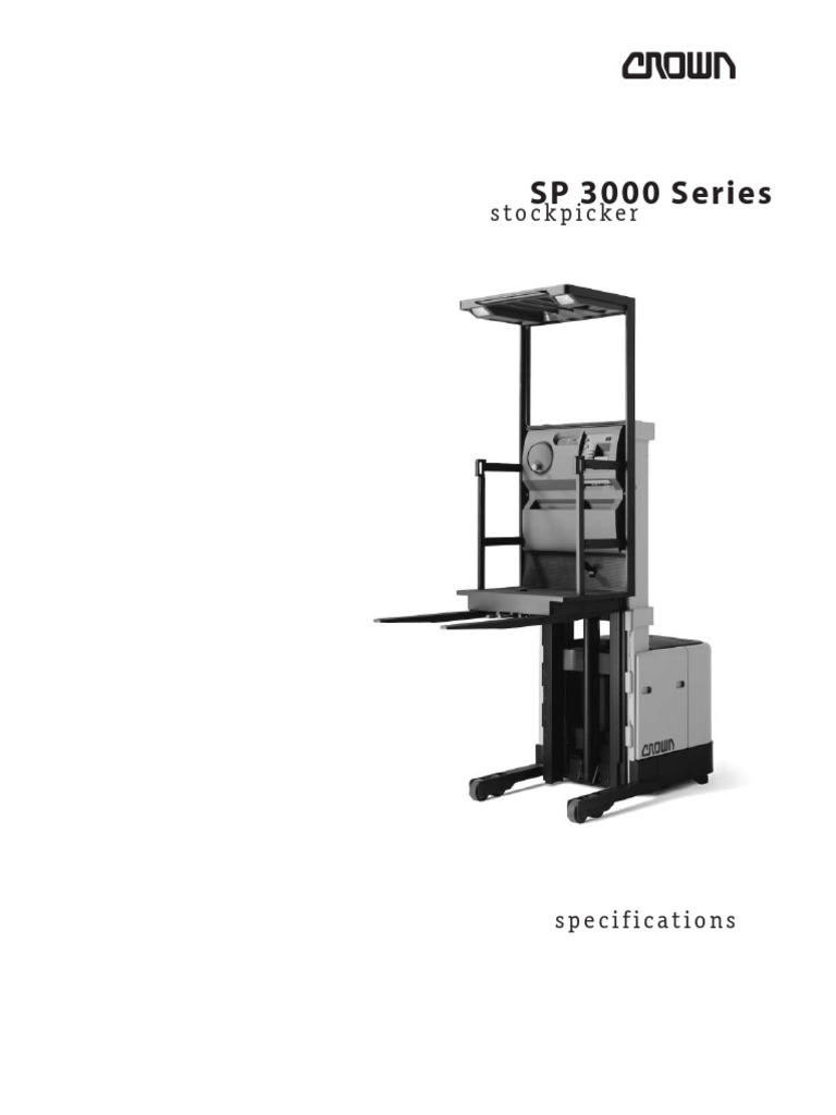 Crown - SP3020 PDF | PDF | Elevator | Truck