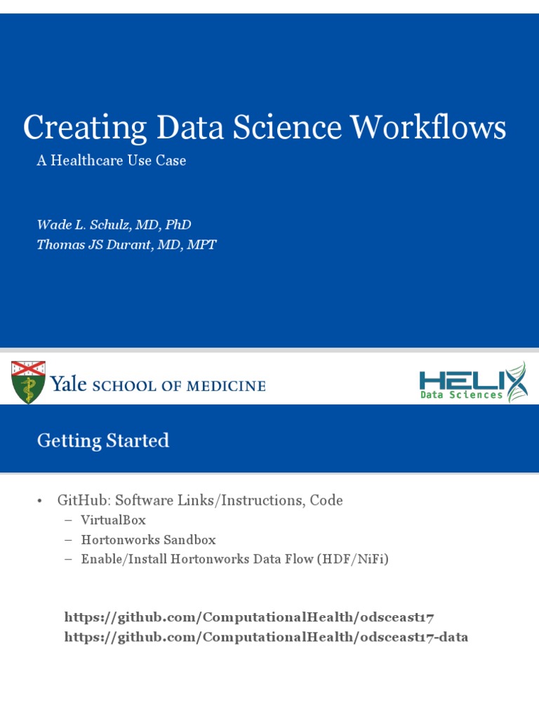 Creating Data Science Workflows - A Healthcare Use Case | PDF | Apache ...