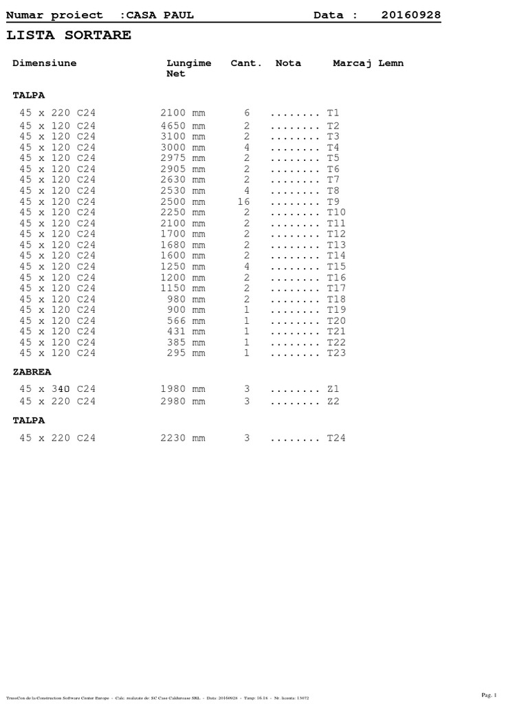 02 Necesar Materiale Pereti Parter | PDF | Sports