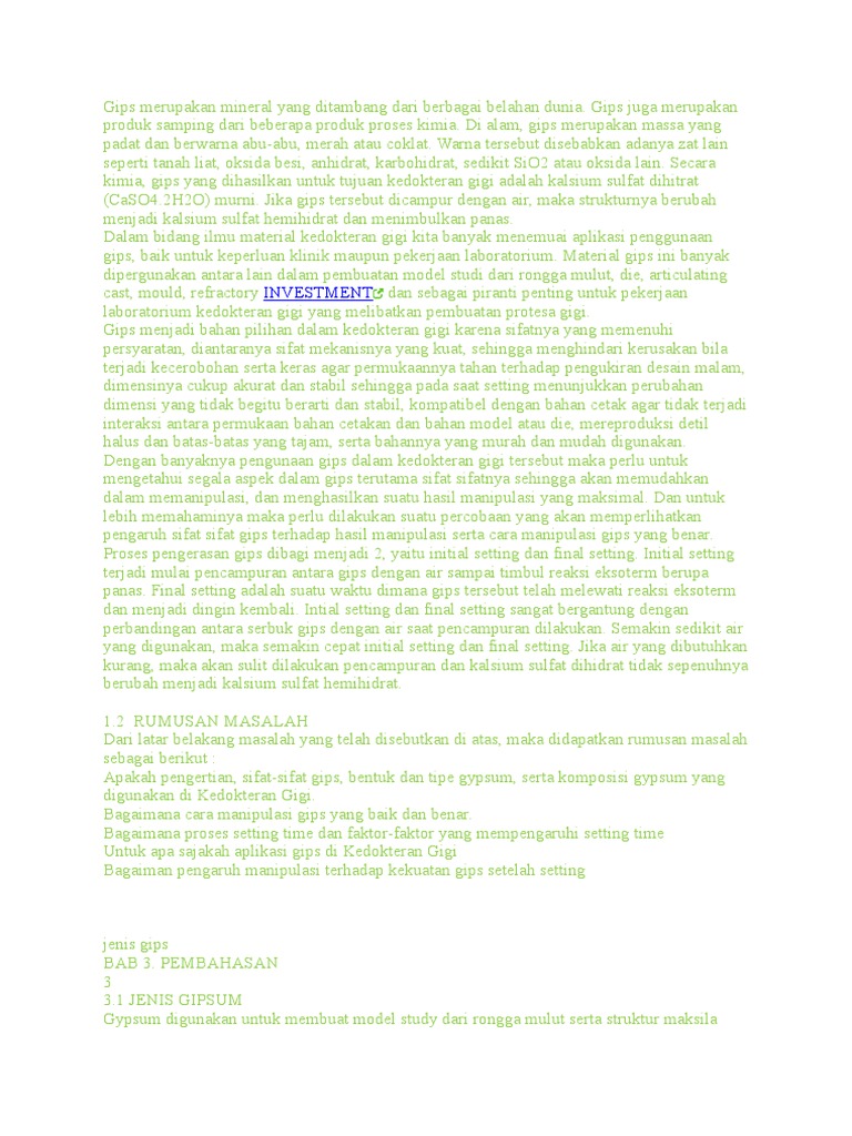 Gips | PDF | Sains & Matematika