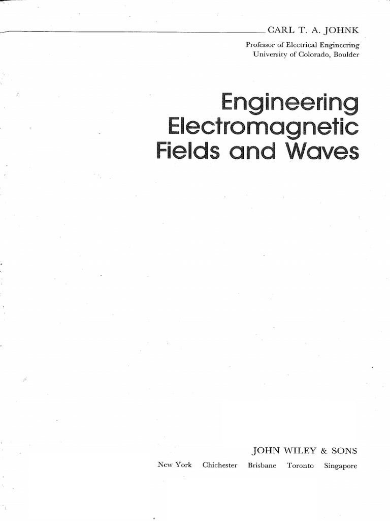 Engineering Electromagnetic Fields and Waves Capitulo 1 PDF | PDF