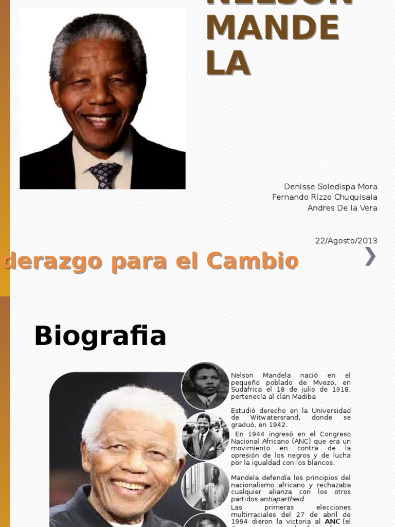 Nelson Mandela - Final | PDF | Nelson Mandela | Congreso Nacional Africano