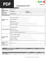 Form For Change in Bank Account and Contact Details | PDF | Cheque ...