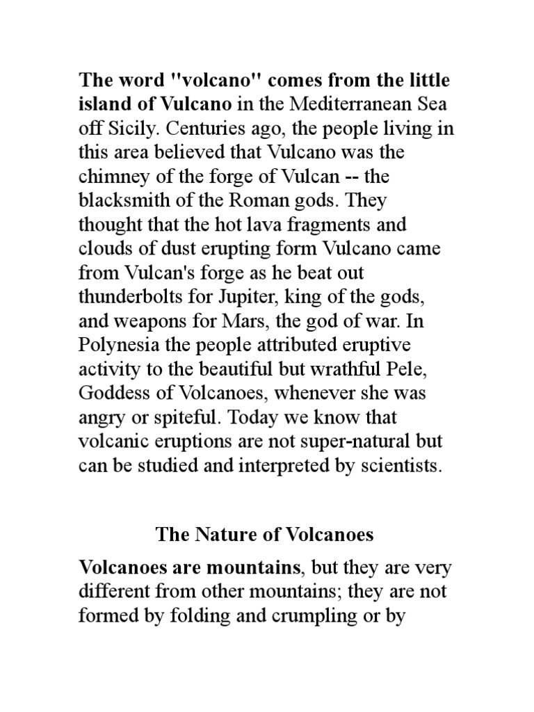 Understanding Volcano Formation and Eruptions | PDF | Science & Mathematics