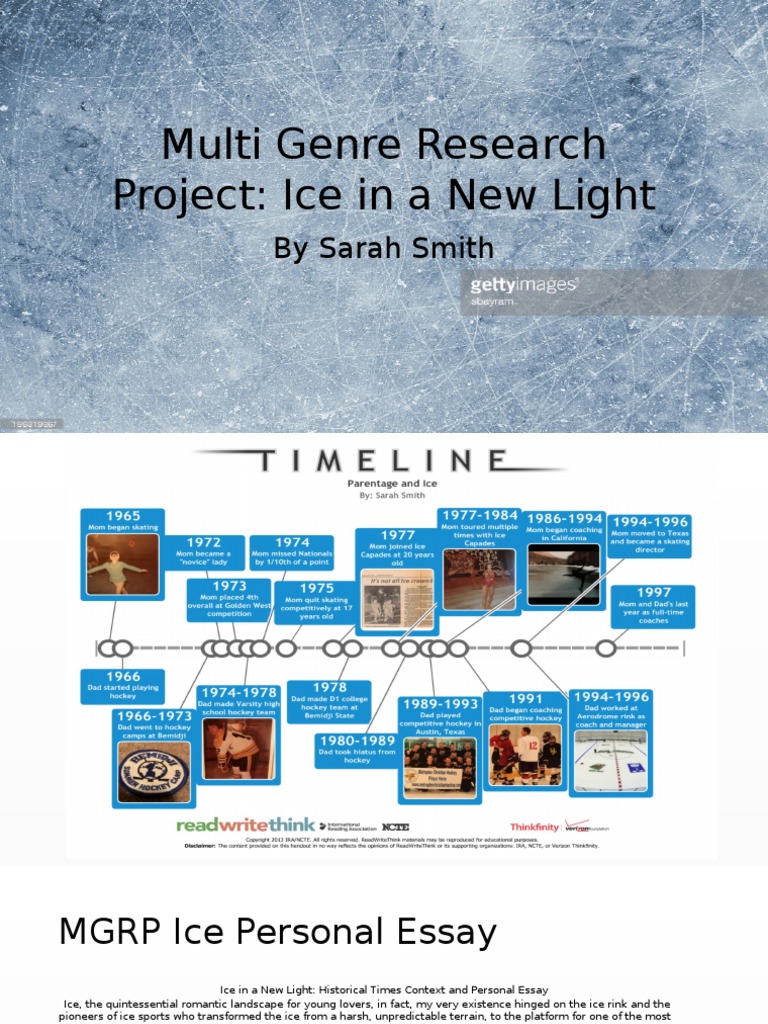 Multi Genre Research Project | PDF | Ice Hockey | Figure Skating
