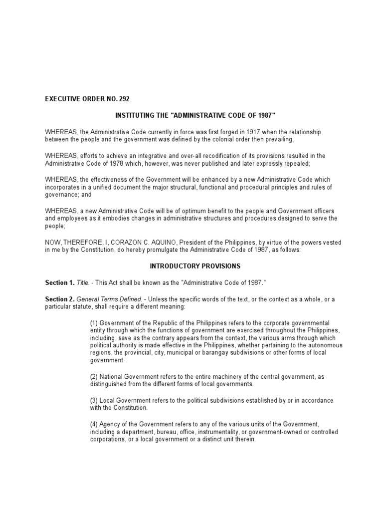 Administrative Code of 1987 | PDF | Constitutional Amendment | Initiative