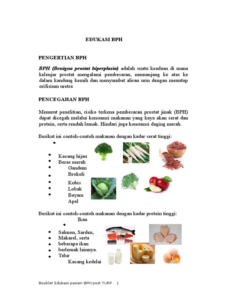 Edukasi BPH (Benigna Prostat Hiperplasia) | PDF