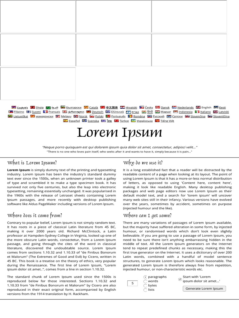 Lorem Ipsum: What Is Lorem Ipsum? Why Do We Use It? | PDF