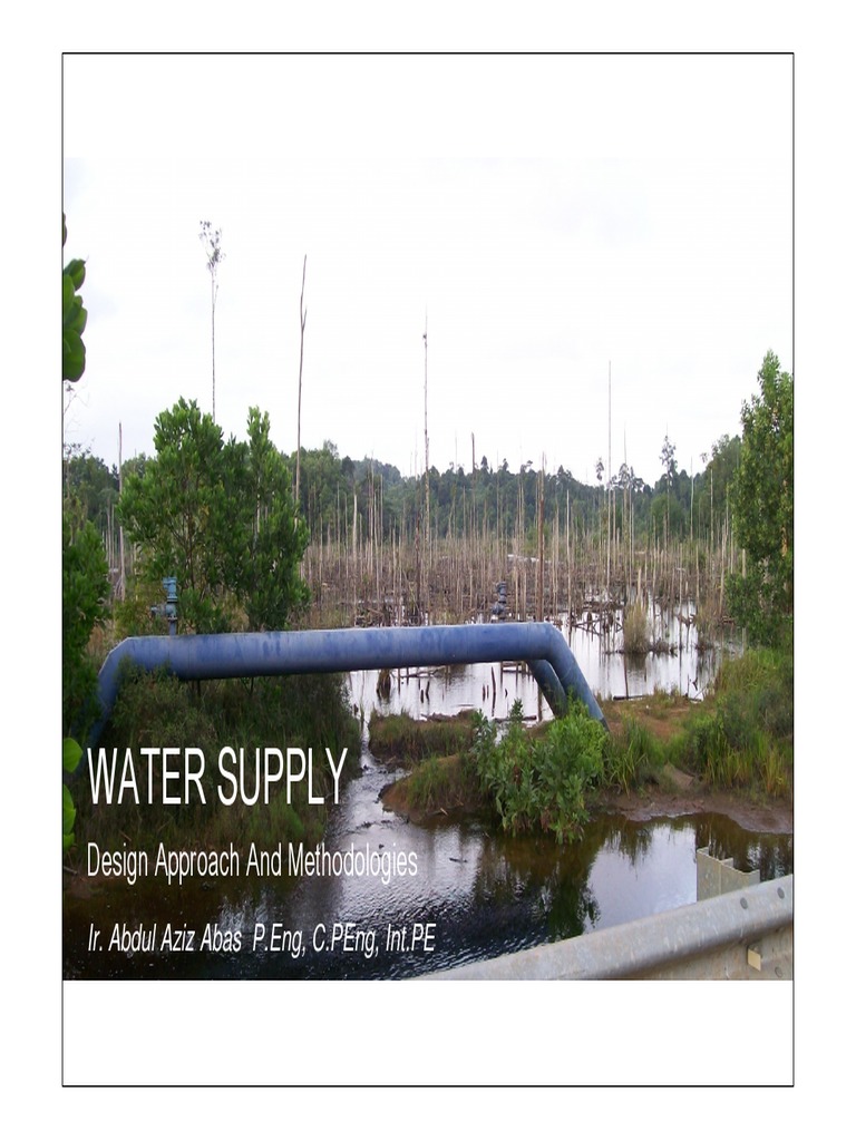Water Supply Design | PDF | Magnesium | Pump