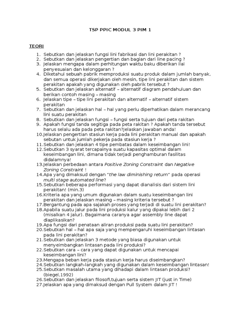 TSP Ppic Modul 3 Pim 1 | PDF