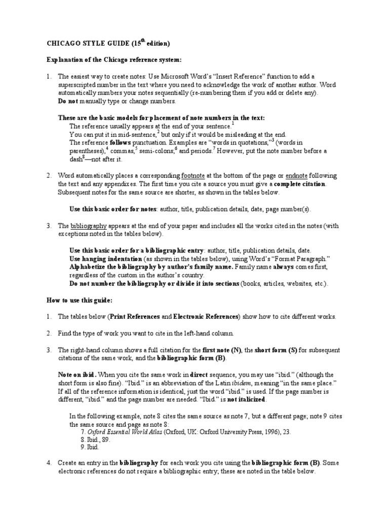 Chicago 15th Edition PDF | PDF | Citation | Reference
