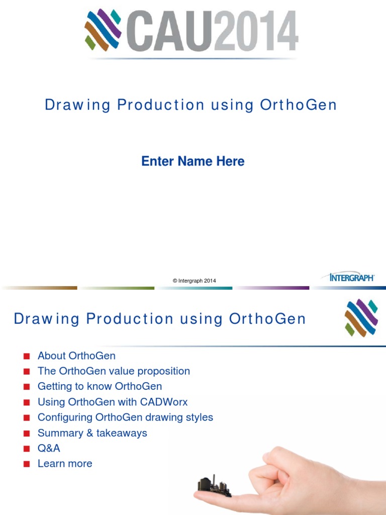 Drawing Production Using OrthoGen | PDF | Computer File | Automation