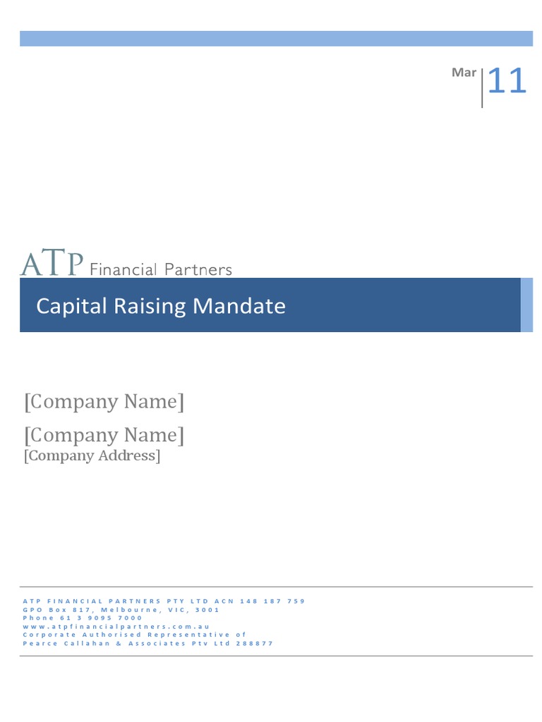 Mandate Template | PDF | Indemnity | Value Added Tax