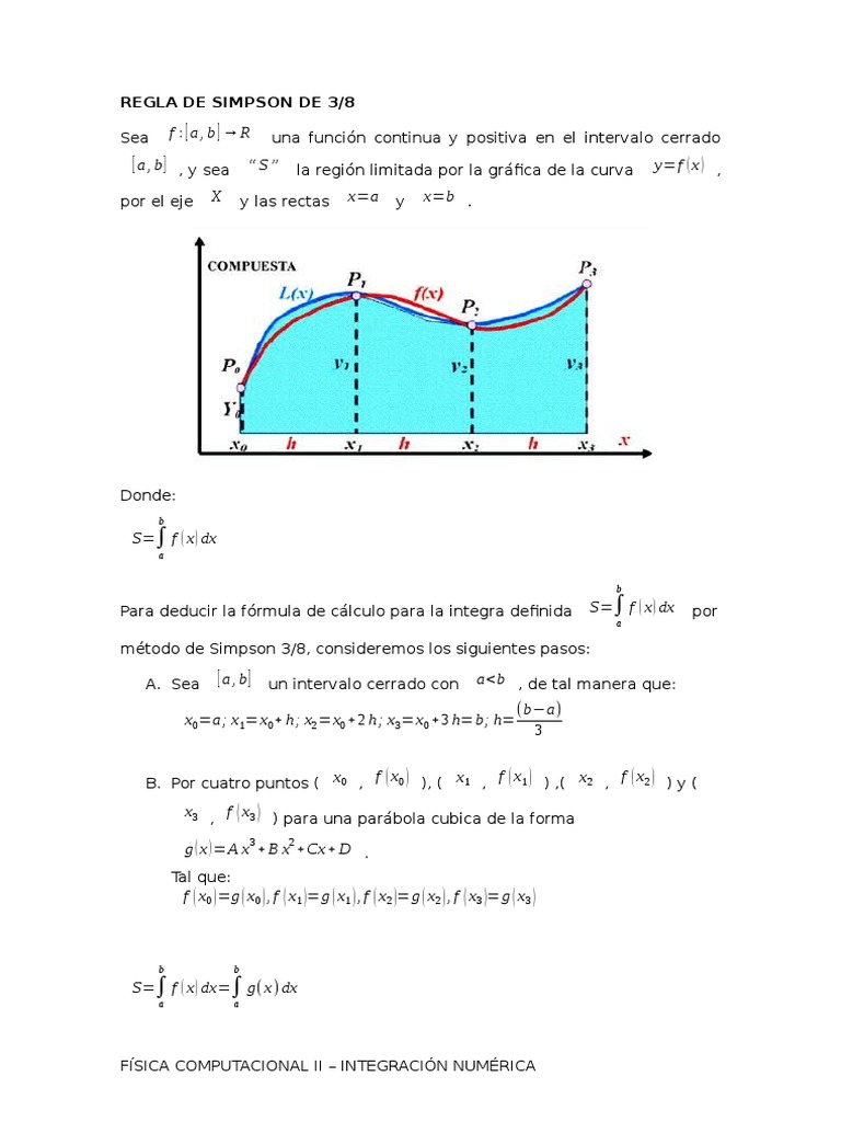 Regla de Simpson de 3octavos | PDF