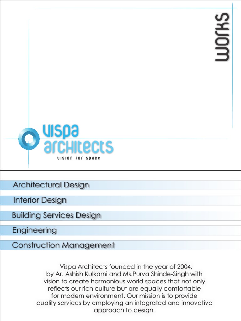 Vispa Architects Profile | PDF | Art Media | Buildings And Structures