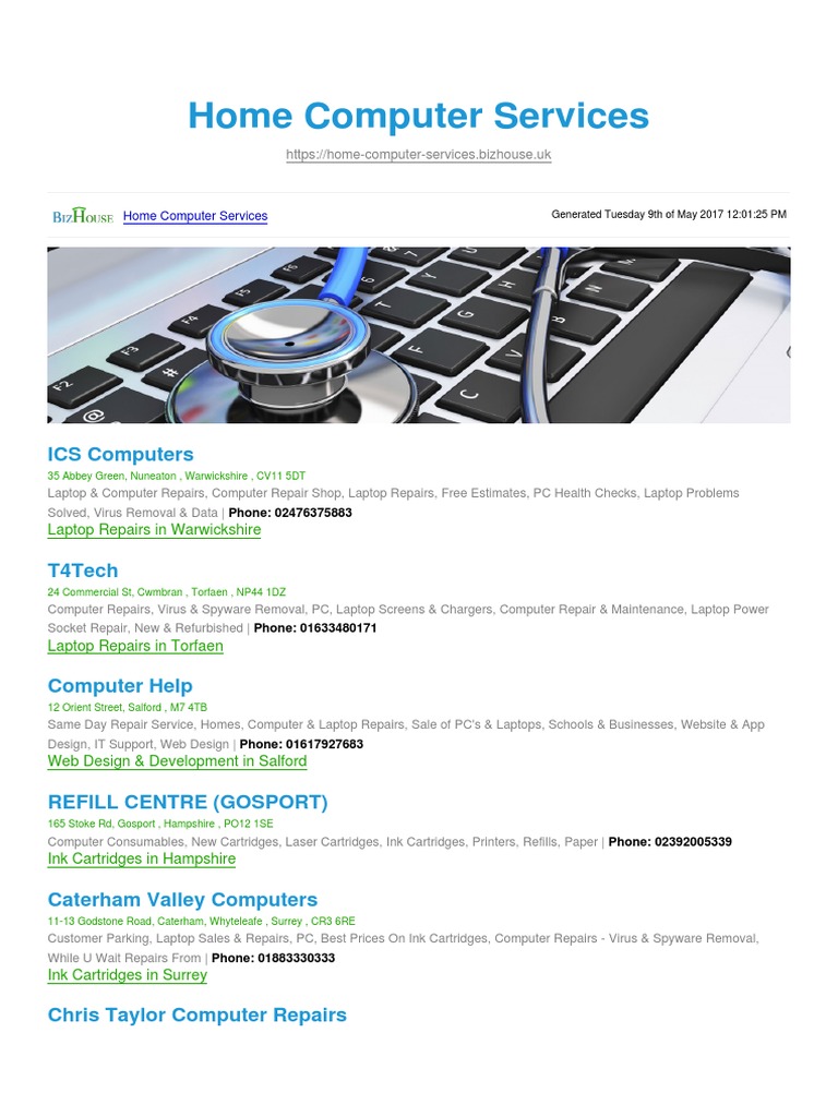 Computer Repair Services in Bristol | PDF | Digital Technology | Computing
