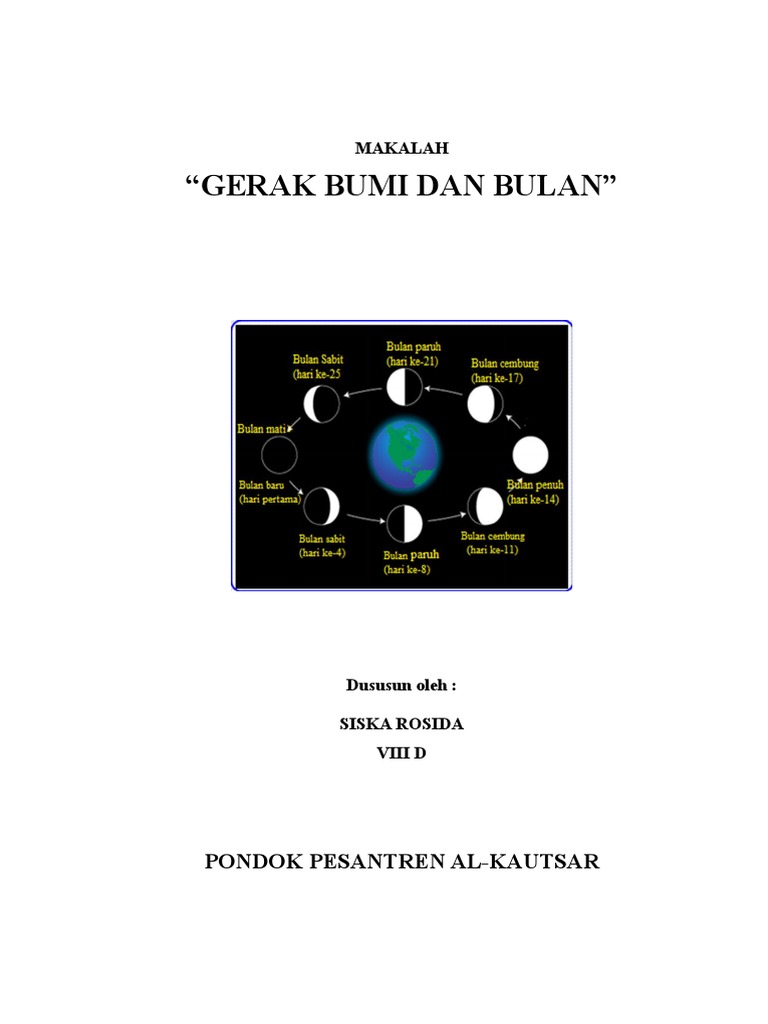 GERAK BUMI DAN BULAN: PENJELASAN TENTANG BENTUK, UKURAN, DAN GERAK BUMI ...