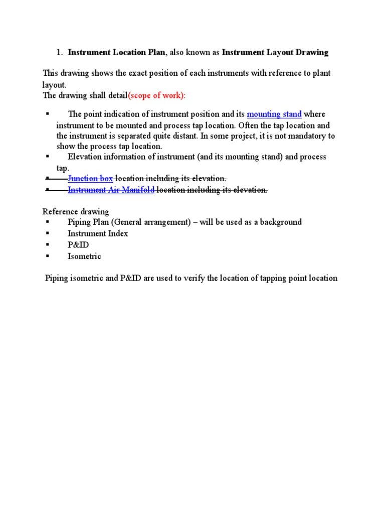 Instrument Location Plan | PDF