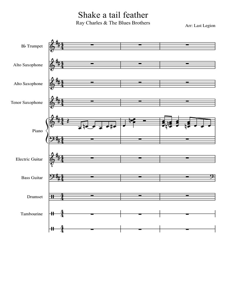 Shake Your Tail Feather Ray Charles | PDF | Music Technology | Music Industry