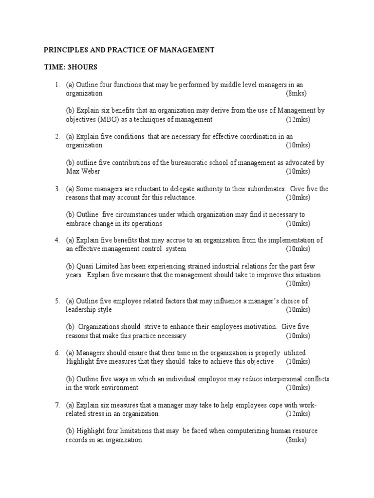 Principles and Practice of Management | PDF | Leadership | Industrial ...