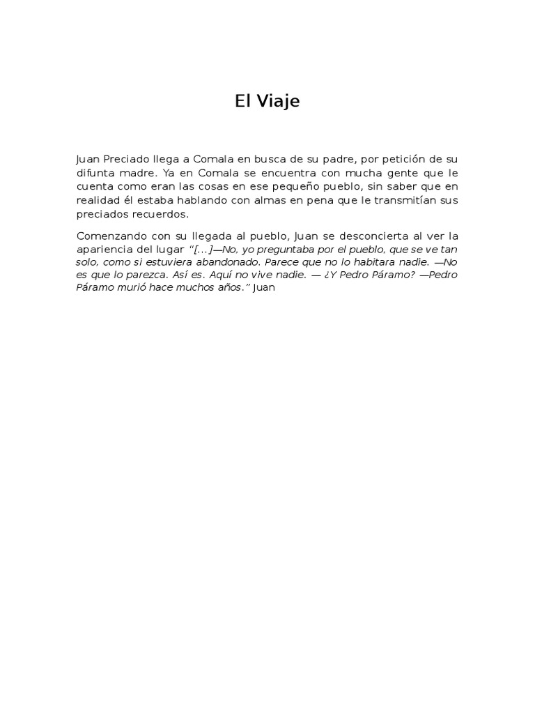 El Viaje | PDF