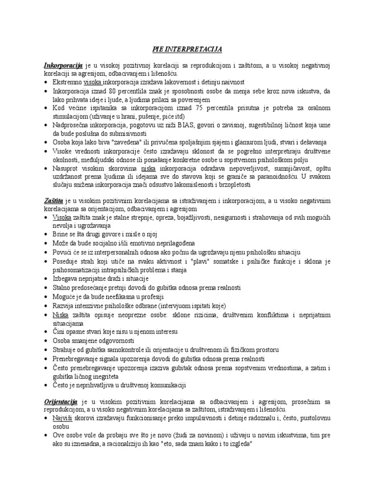 Pie Interpretacija | PDF