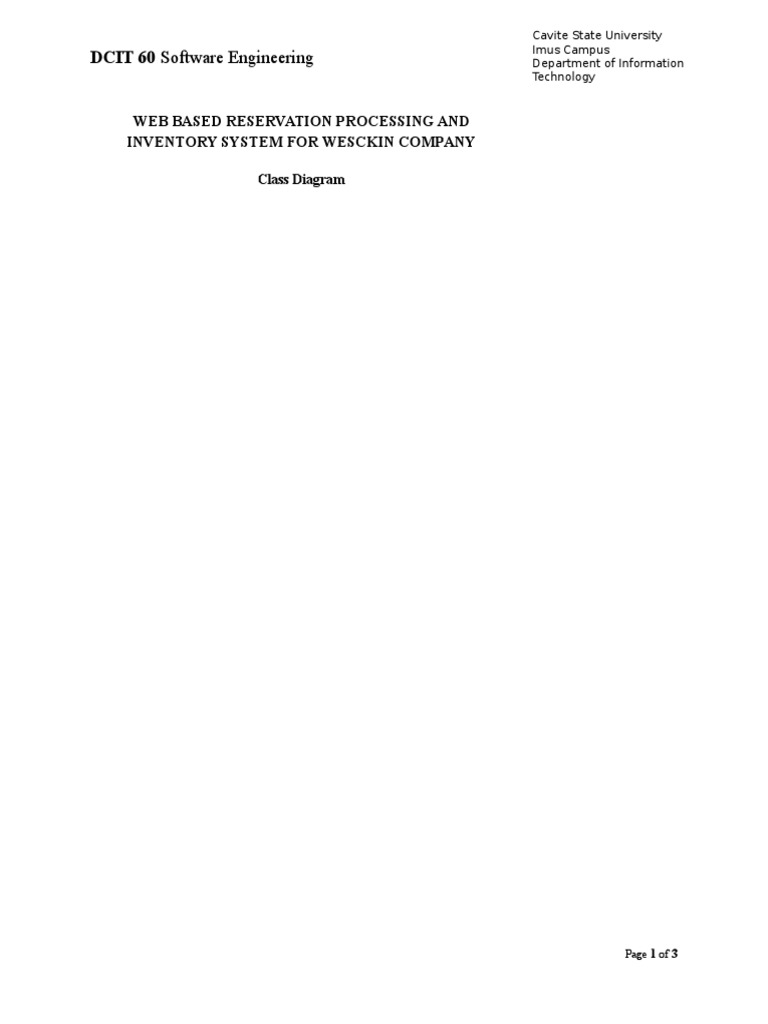 DCIT 60 Class Diagram | PDF