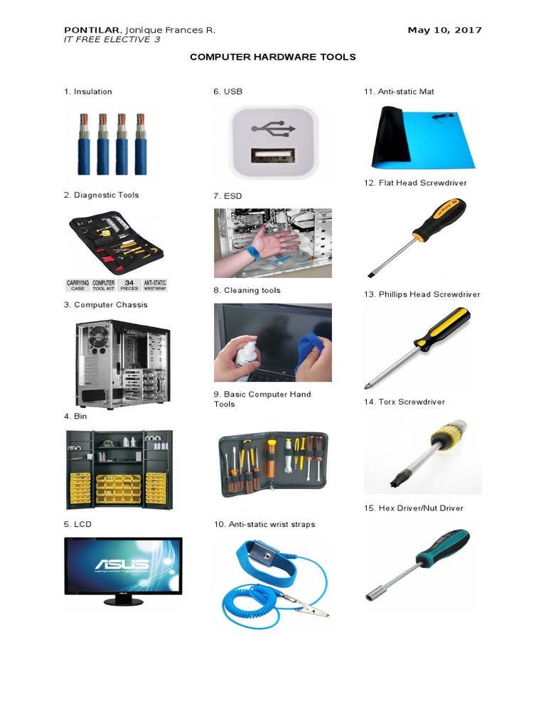 Computer Hardware Tools: It Free Elective 3 | PDF
