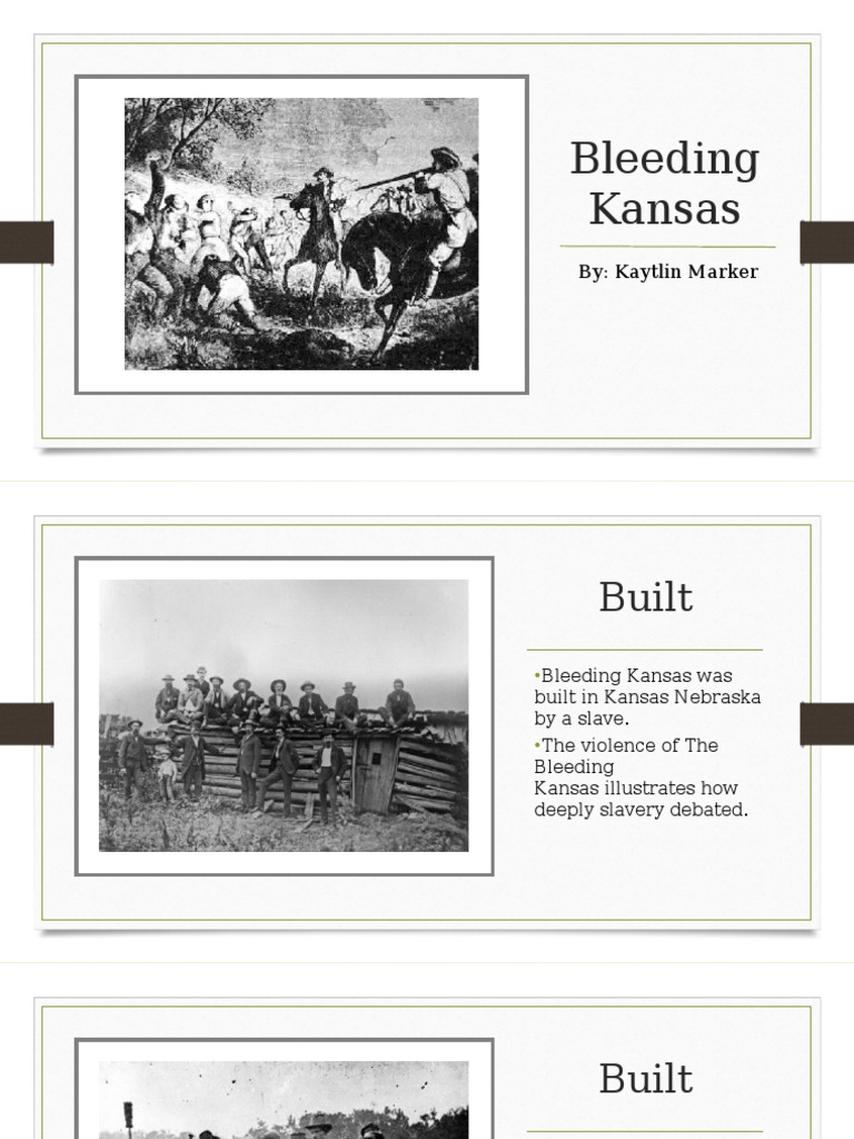 Bleeding Kansas | PDF | American Civil War | North America
