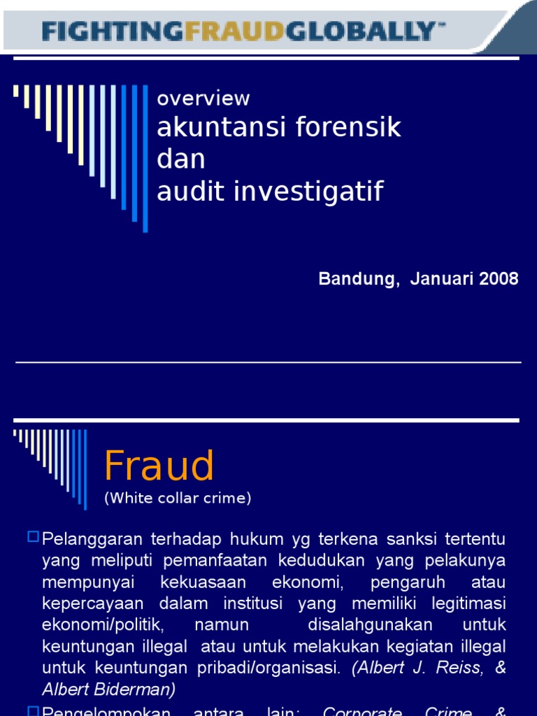 Pengantar Audit Forensik | PDF | Audit | Forensic Science
