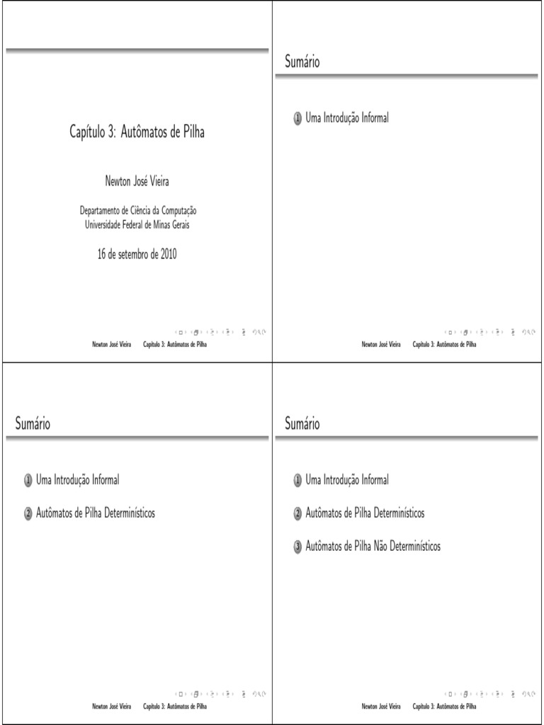 Autômatos de Pilha | PDF | Teoria da Computação | Lógica matemática