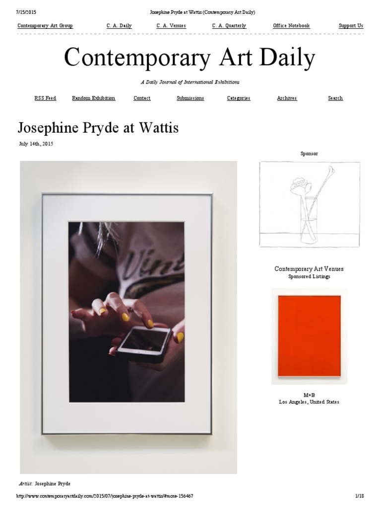 Art Enthusiasts: Pryde at Wattis | PDF | Contemporary Art | Library And ...