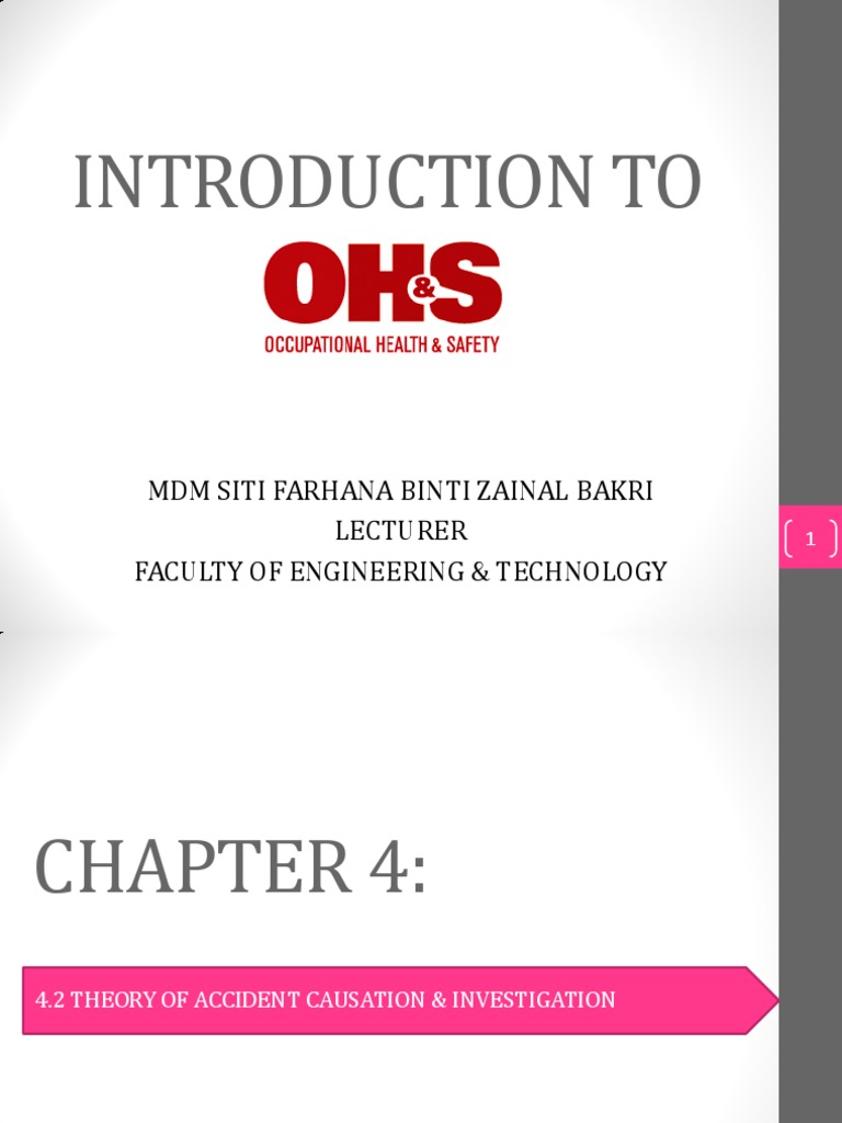 Introduction To Ohs | PDF | Causality | Traffic Collision