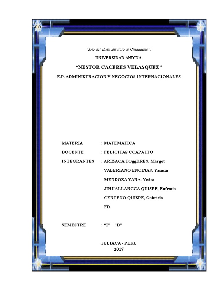 Caratula Uancv | PDF